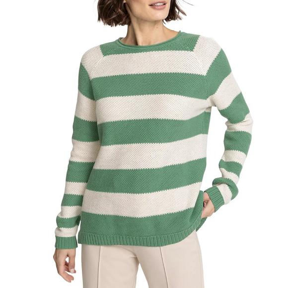 Olsen | Sweaters | New Olsen Pure Spirit Cora Sweater In Green Multi ...